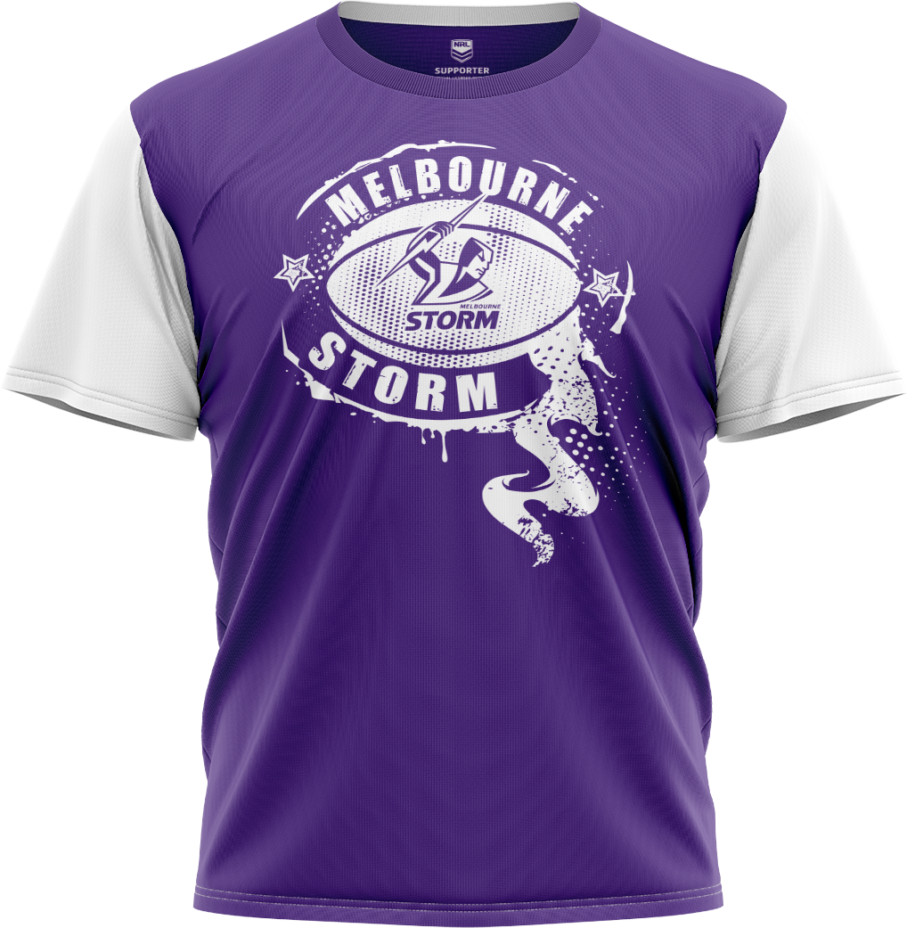 NRL Kids 'Preston' Tee Shirt - Melbourne Storm - Baby Child T-Shirt – STORMERS SPORTS