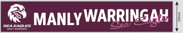 NRL Car Window Decal - Manly Sea Eagles - New Sticker - 280mm ...