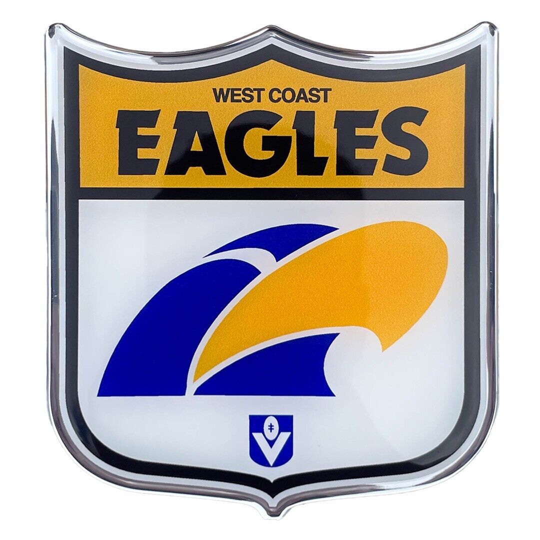 AFL Retro Logo Emblem - West Coast Eagles - Supporter Car Badge ...