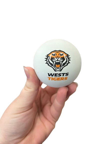 NRL Rubber High Bounce Hand Ball - West Tigers - Single - 6cm ...