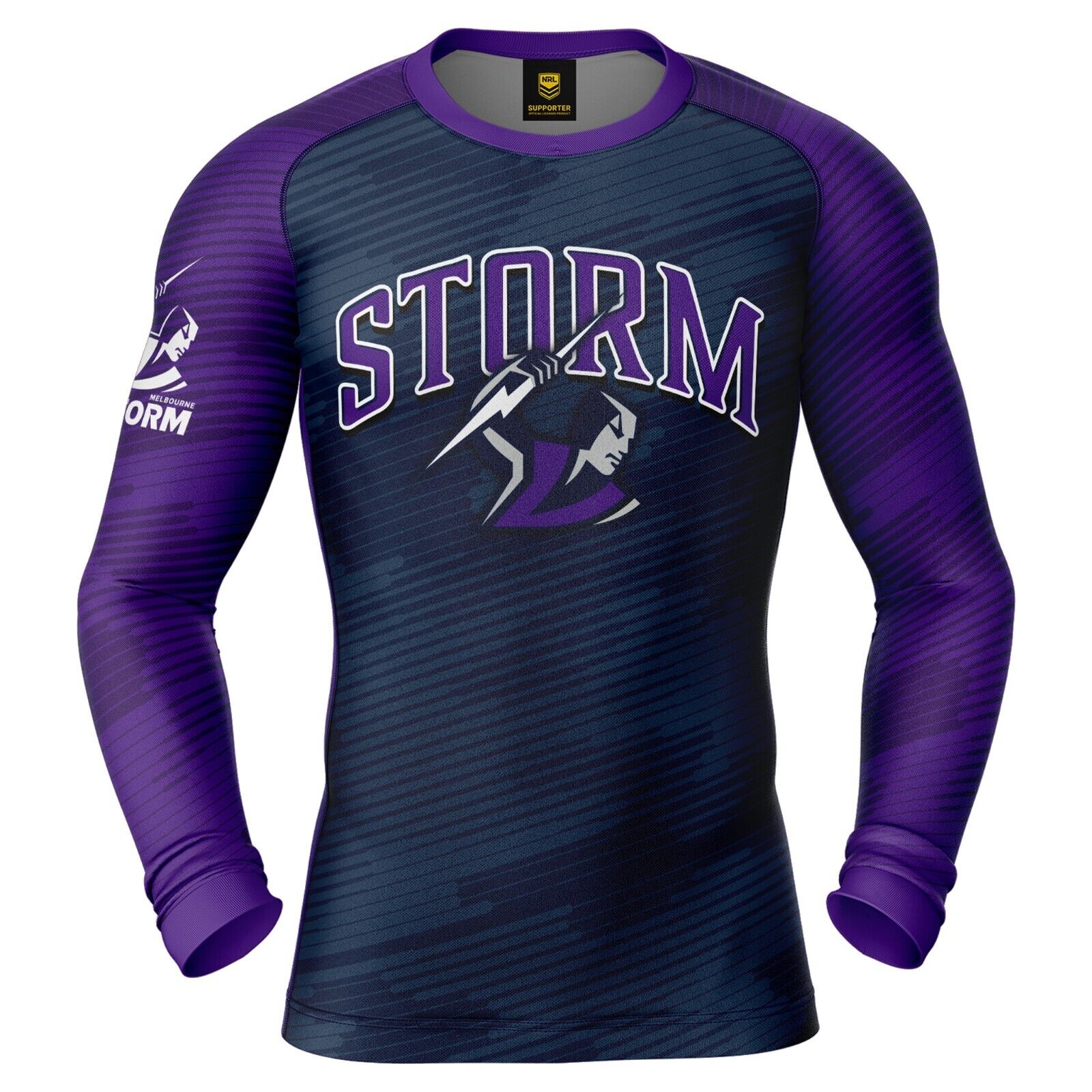 NRL Barrel Rash Vest -Melbourne Storm - UPV 50+ - Sun Shirt - Adult ...