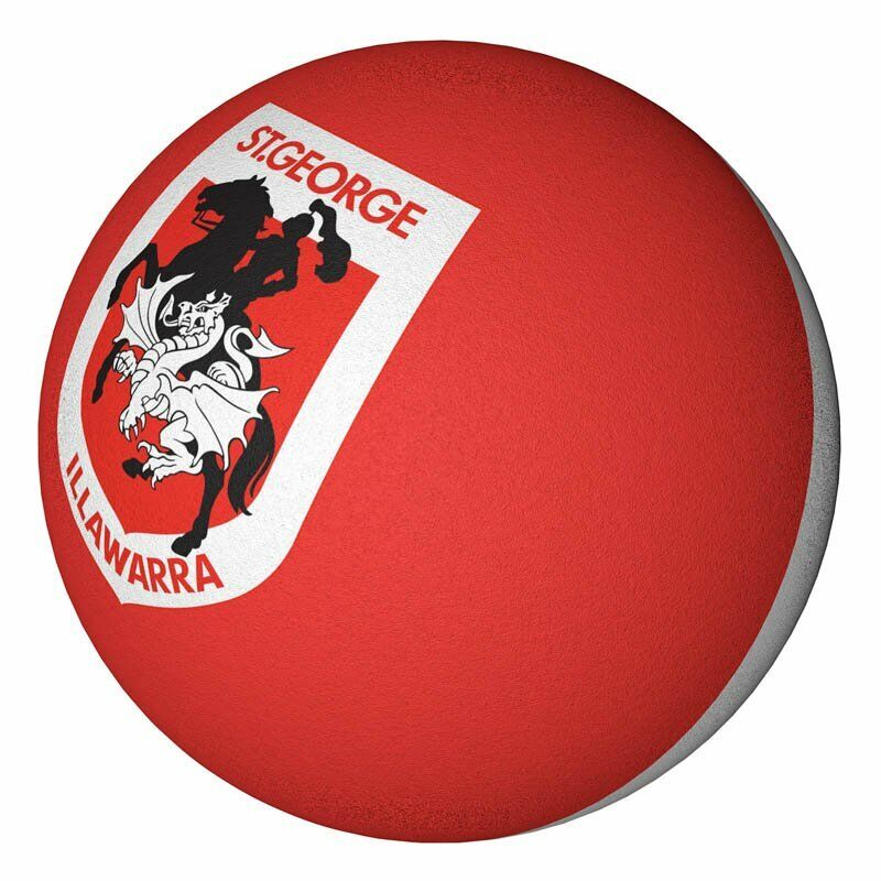NRL Rubber High Bounce Hand Ball - St George Illawarra Dragons - Singl