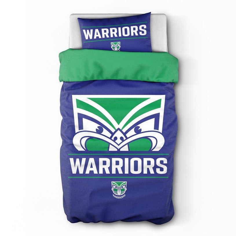 NRL Quilt Cover Set - New Zealand Warriors - Doona Cover - Pillowcases ...