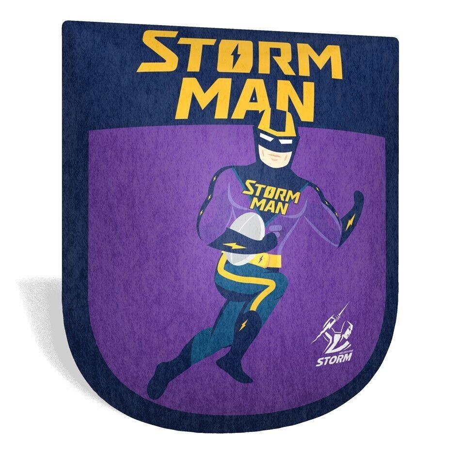 NRL Mascot Shaped Cushion - Melbourne Storm - 35cm x 40cm - Pillow ...