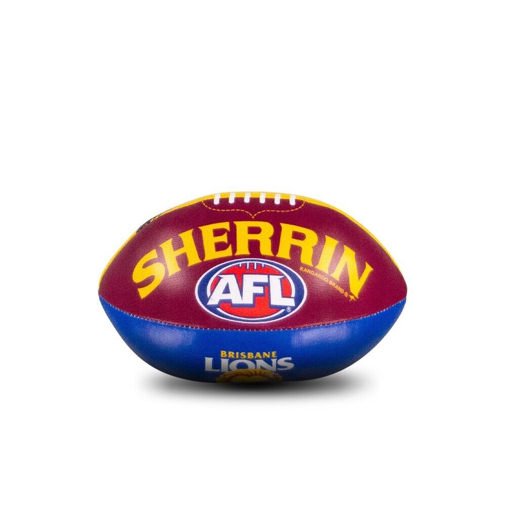 AFL Mini Supporter Sponge Football - Brisbane Lions - Ball – STORMERS ...