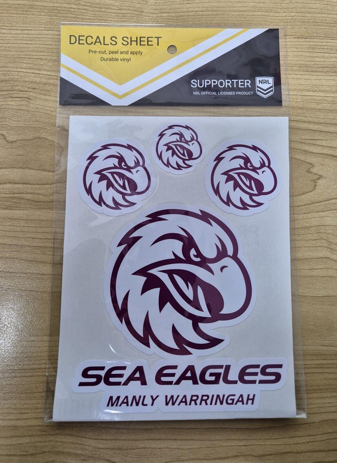 NRL Logo Decal Sheet - Manly Sea Eagles - Stickers - Sticker