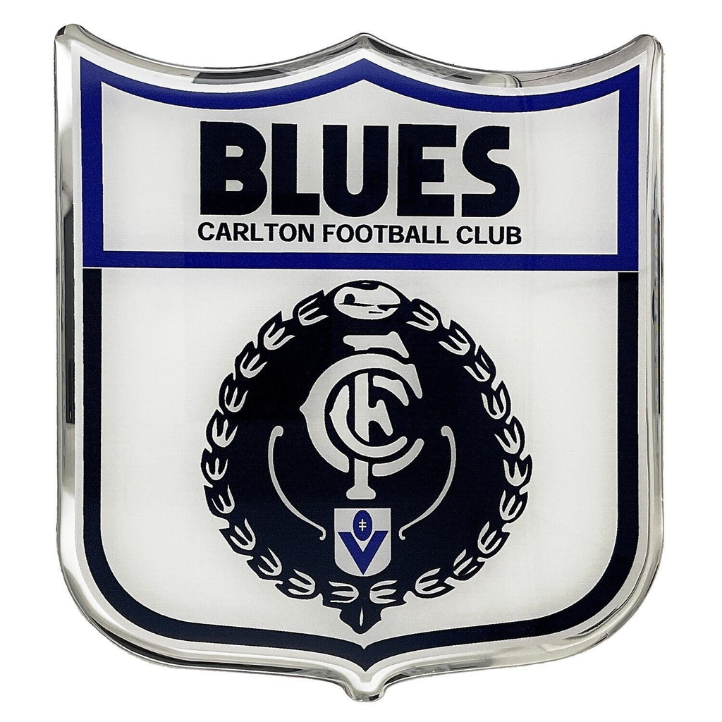AFL Retro Logo Emblem - Carlton Blues - Supporter Car Badge