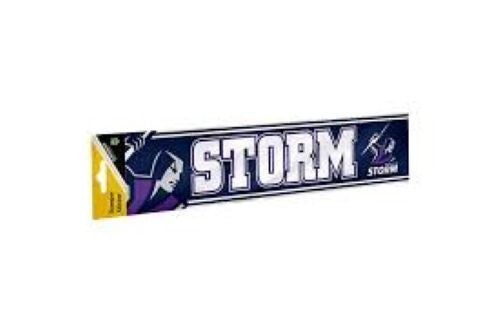 NRL Bumper Sticker - Melbourne Storm - Car Decal - 300mm x 75mm ...