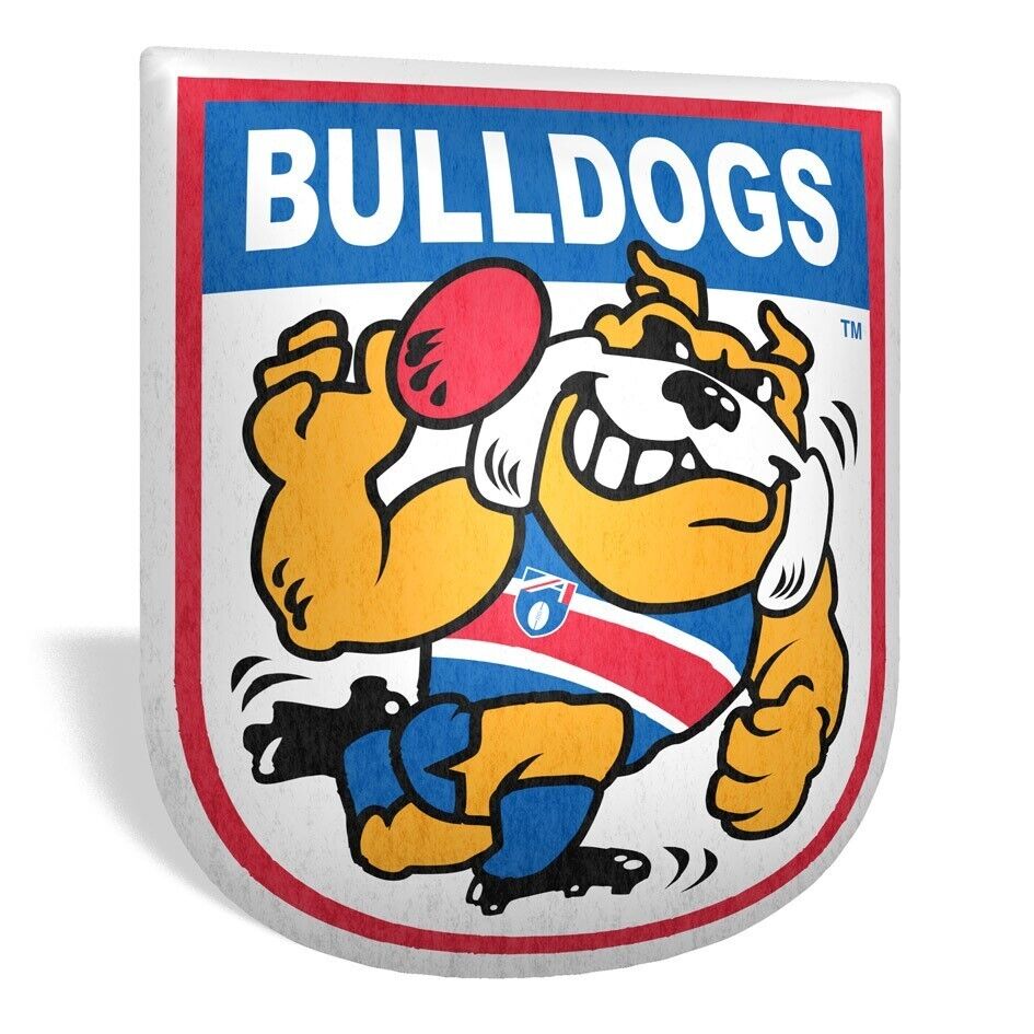 AFL Mascot Shaped Cushion - Western Bulldogs - 35cm x 40cm - Pillow ...