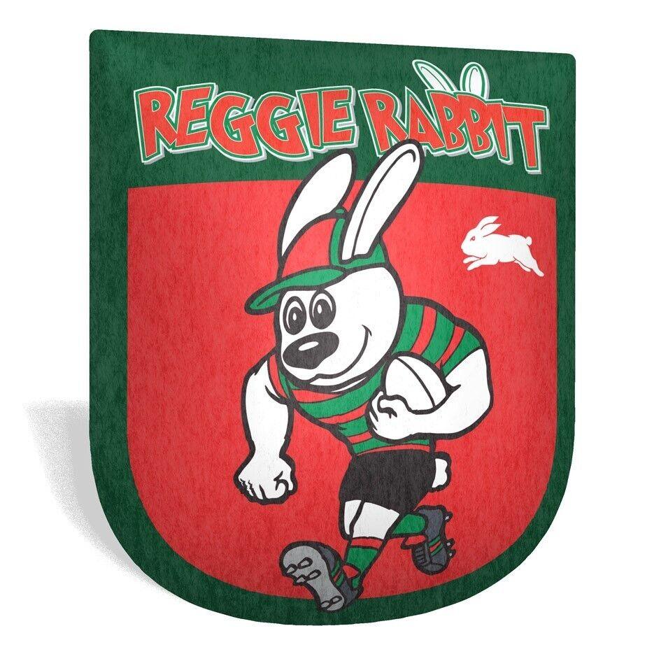 NRL Mascot Shaped Cushion - South Sydney Rabbitohs - 35cm x 40cm - Pil