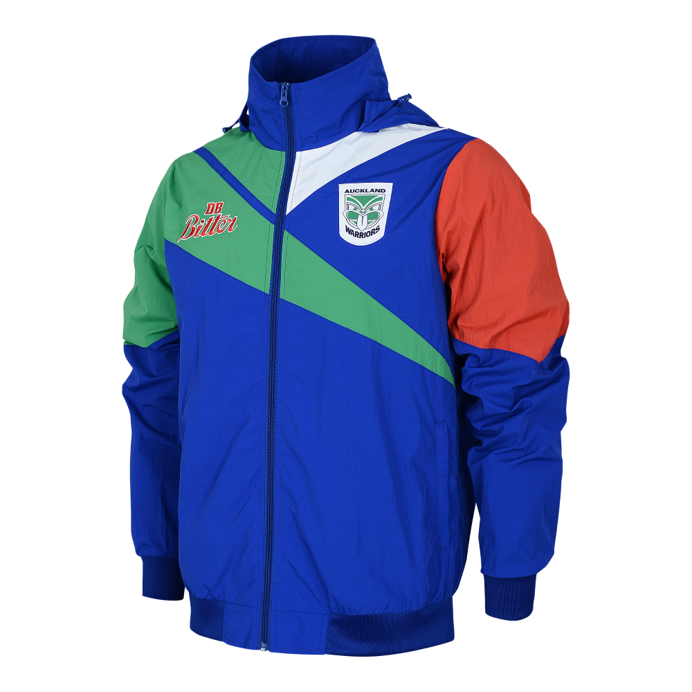 NRL Retro Track Jacket - Newzealand Warriors - Full Zip - Lightweight ...
