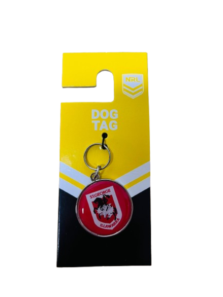NRL Pet ID Tag - St George Illawarra Dragons - Engravable - 30mm diame ...