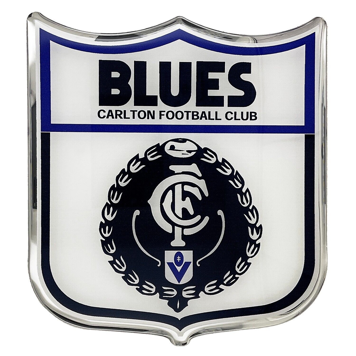 AFL Retro Logo Emblem - Carlton Blues - Supporter Car Badge – STORMERS ...