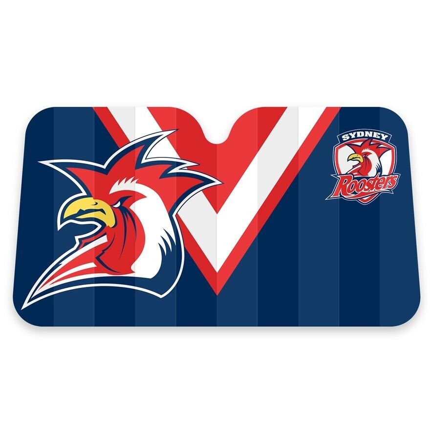 NRL Car Sunshade - Sydney Roosters - 130cm x 70cm – STORMERS SPORTS