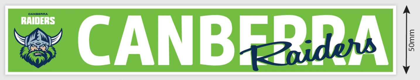 NRL Car Window Decal - Canberra Raiders - Sticker 280mm – STORMERS SPORTS