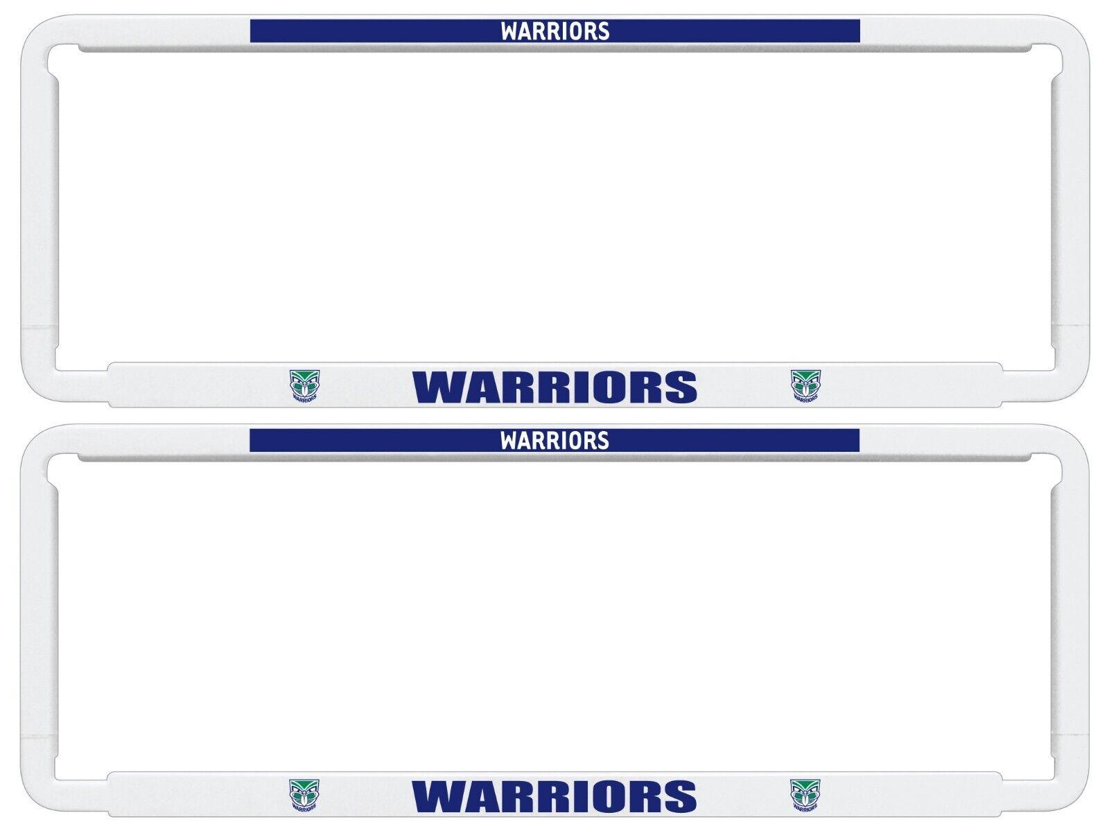 NRL Car Number Plate Frame - Set Of Two - New Zealand Warriors - Front ...