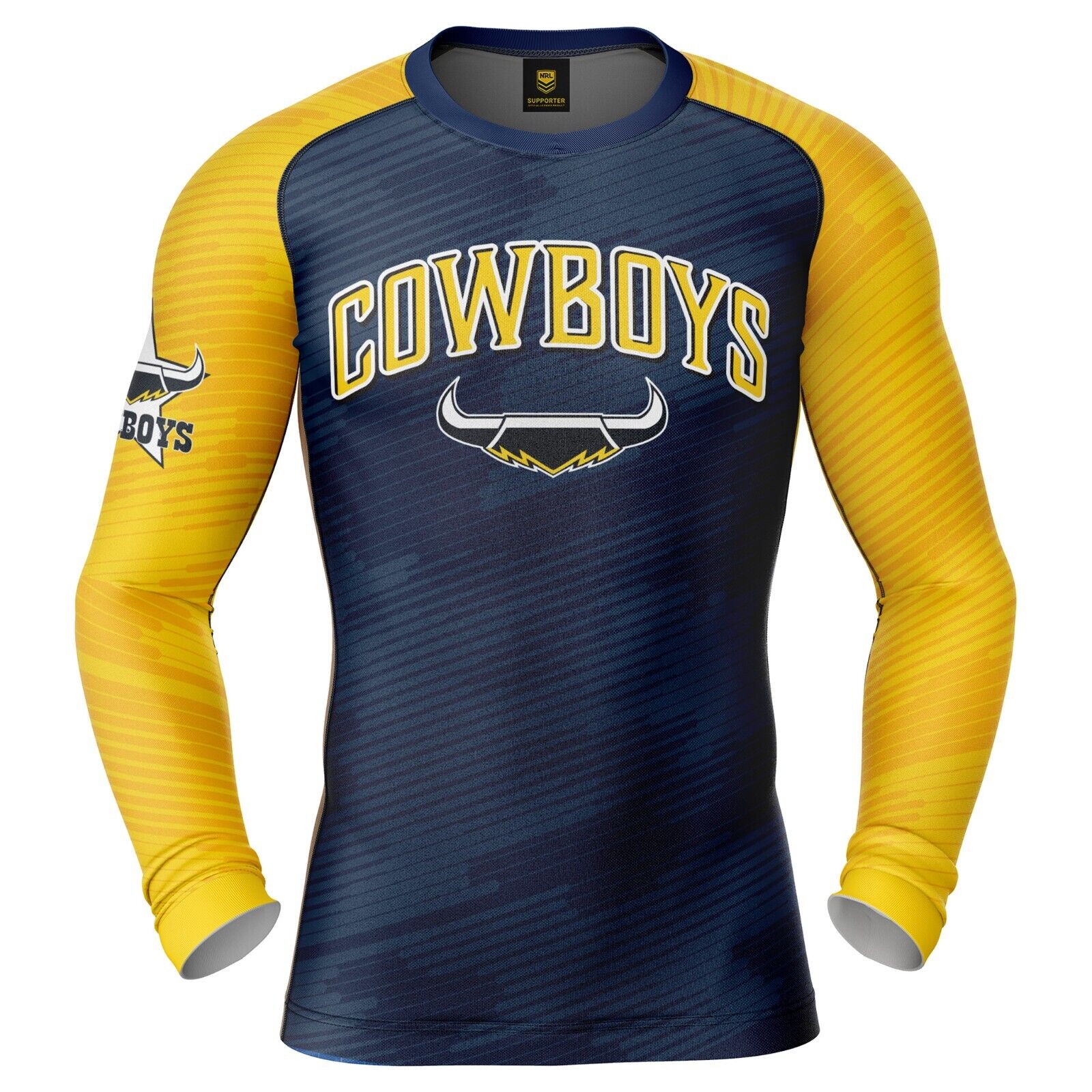 NRL Barrel Rash Vest - North Queensland Cowboys - UPV 50+ - Sun Shirt ...