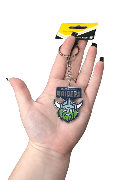 NRL Logo Metal Key Ring - Canberra Raiders - Keyring - NEW LOGO - TROF