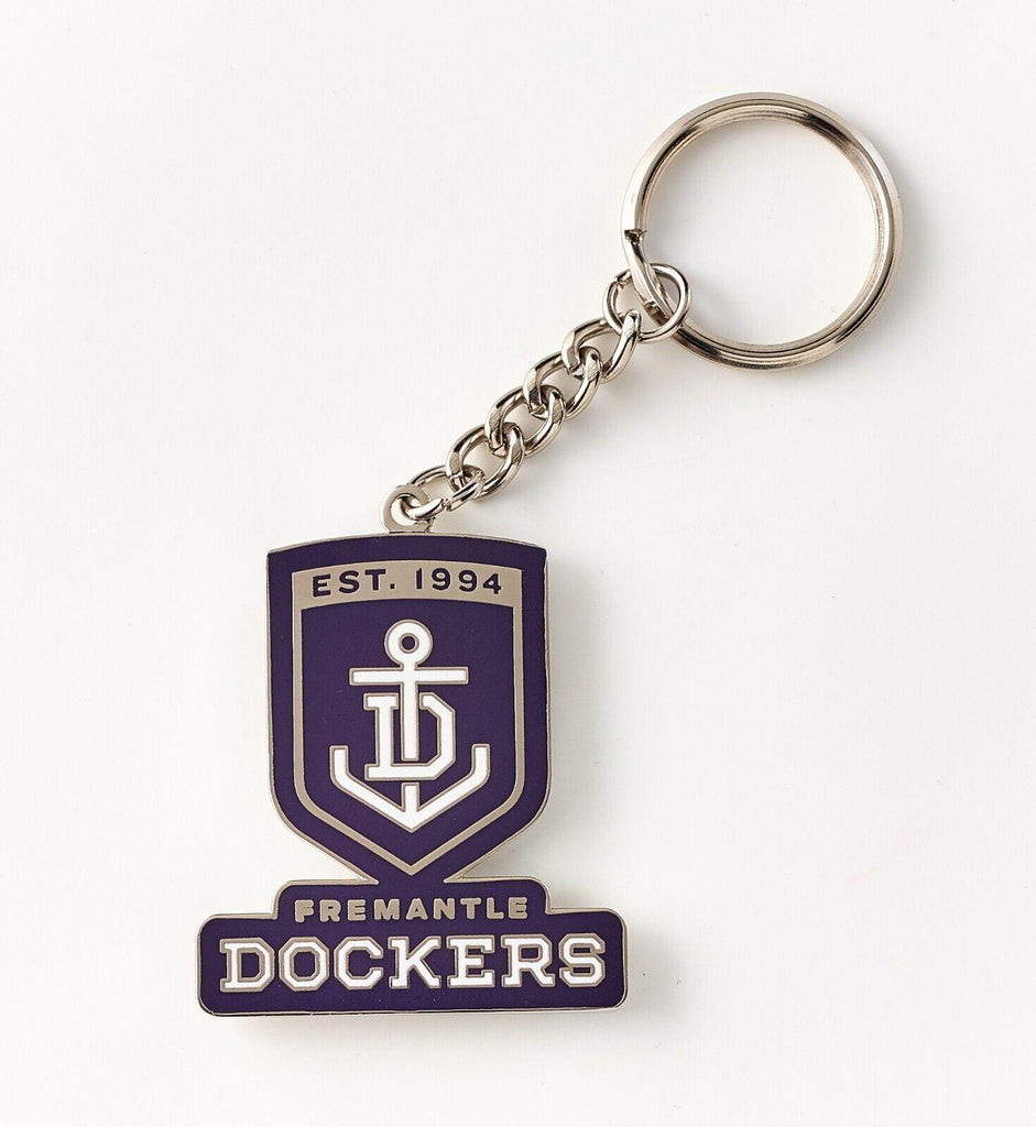 AFL Logo Metal Key Ring - Fremantle Dockers - Keyring - Aussie Rules