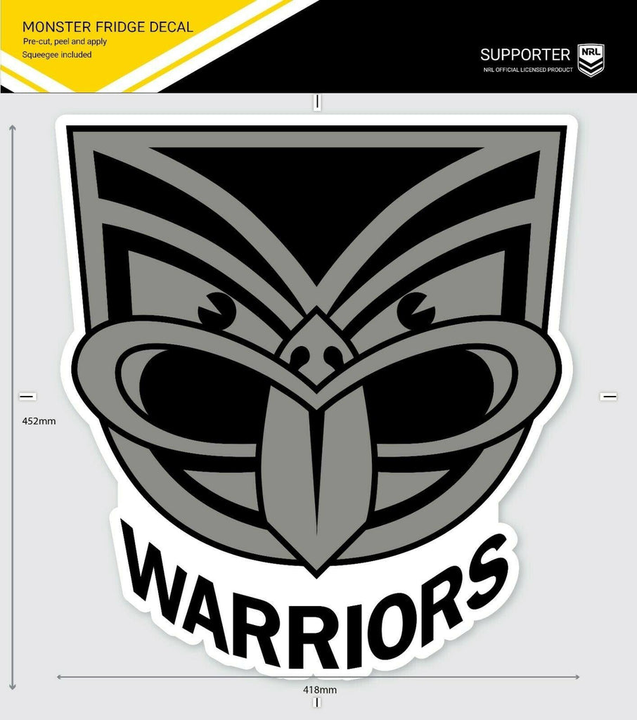 NRL Fridge Decal - New Zealand Warriors - Team Logo Sticker - 452x418m