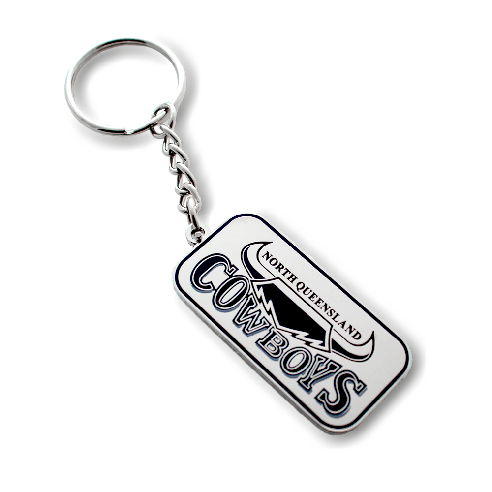 NRL Heritage Metal Key Ring - North Queensland Cowboys - Logo Keyring