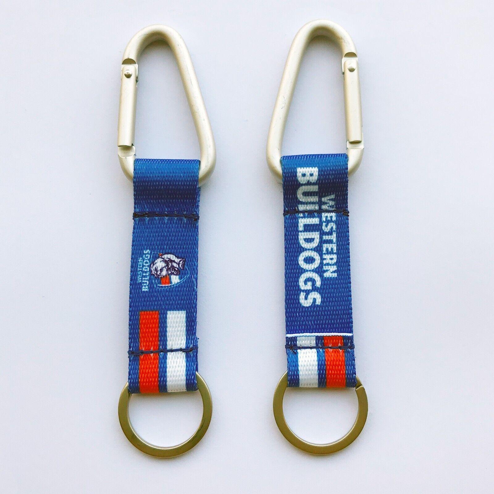 AFL Carabiner Key Ring - Western Bulldogs - Keyring - Clip and Ring ...